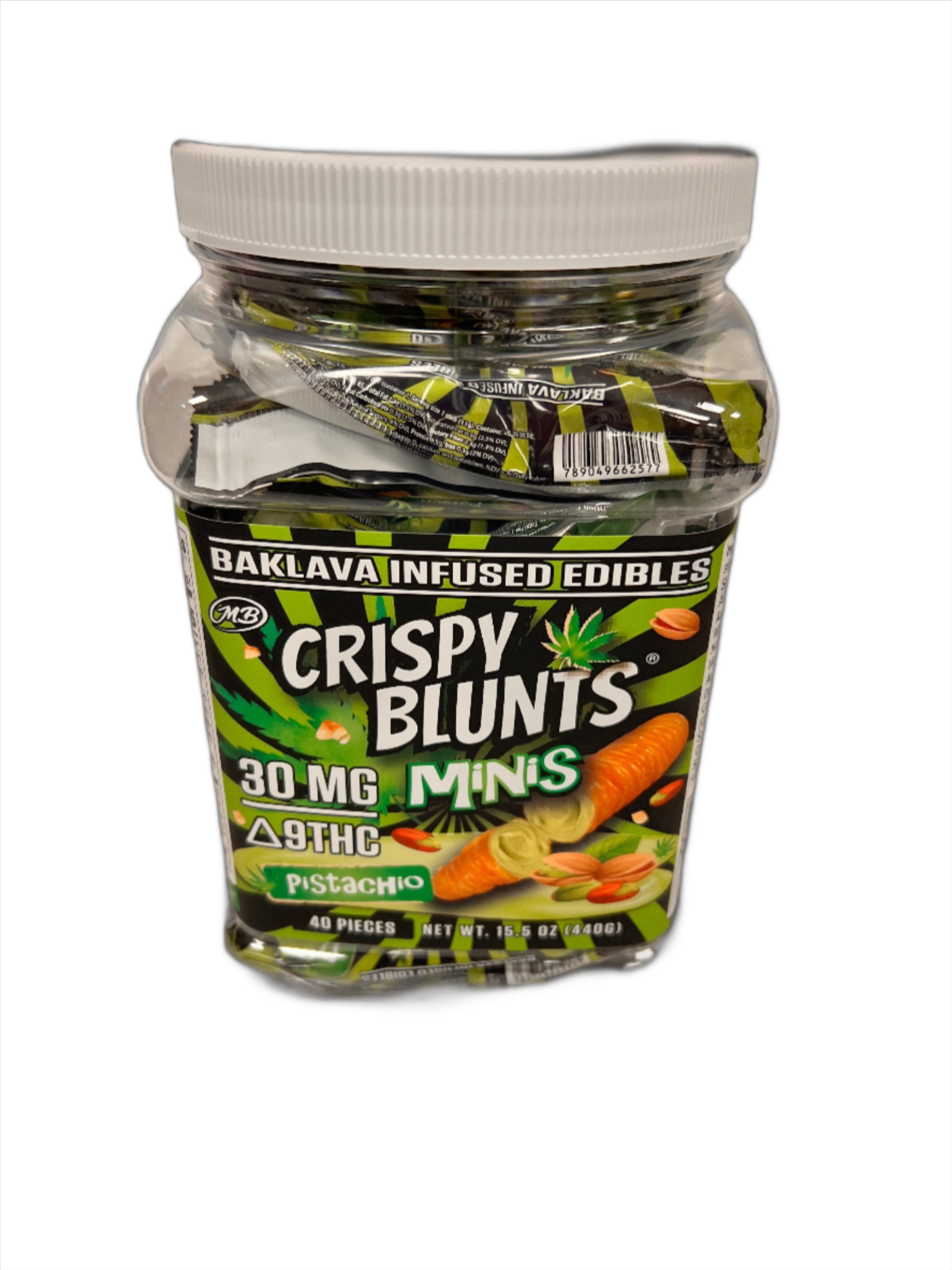 D9 minis 30mg each with Pistachio Crispy Blunts Cream Crispy Phyllo Do ...