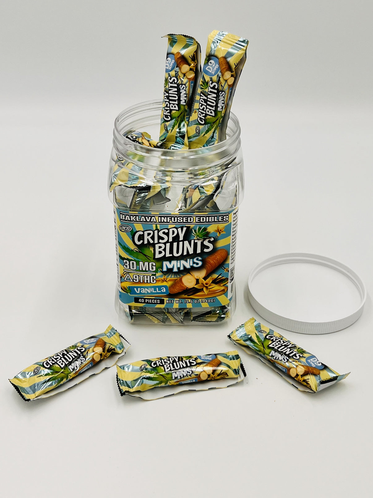 D9 minis 30mg each with Vanilla Crispy Blunts Cream Crispy Phyllo Doug ...