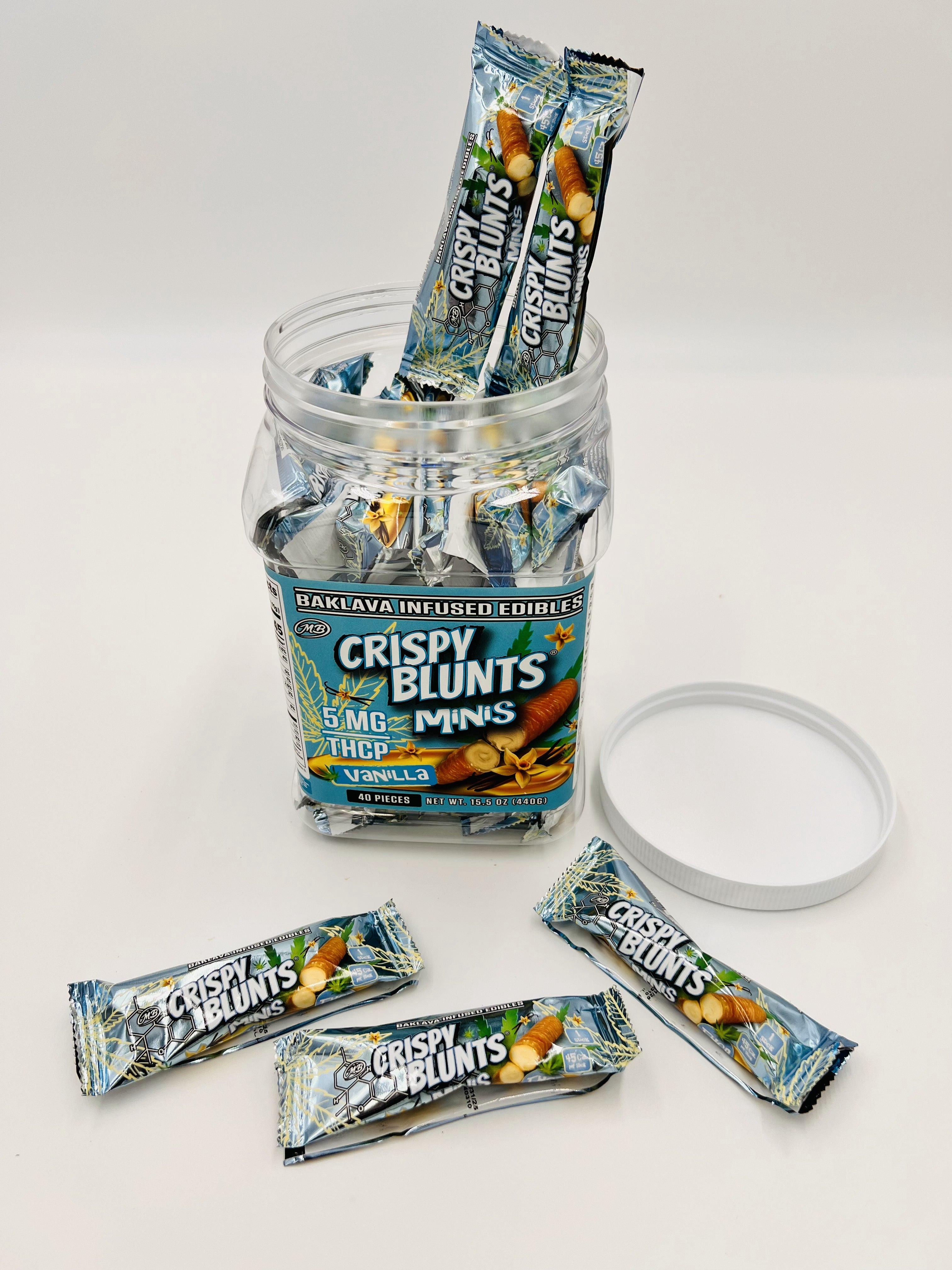 THCP minis 5mg each with Vanilla Crispy Blunts Cream Crispy Phyllo Dou ...