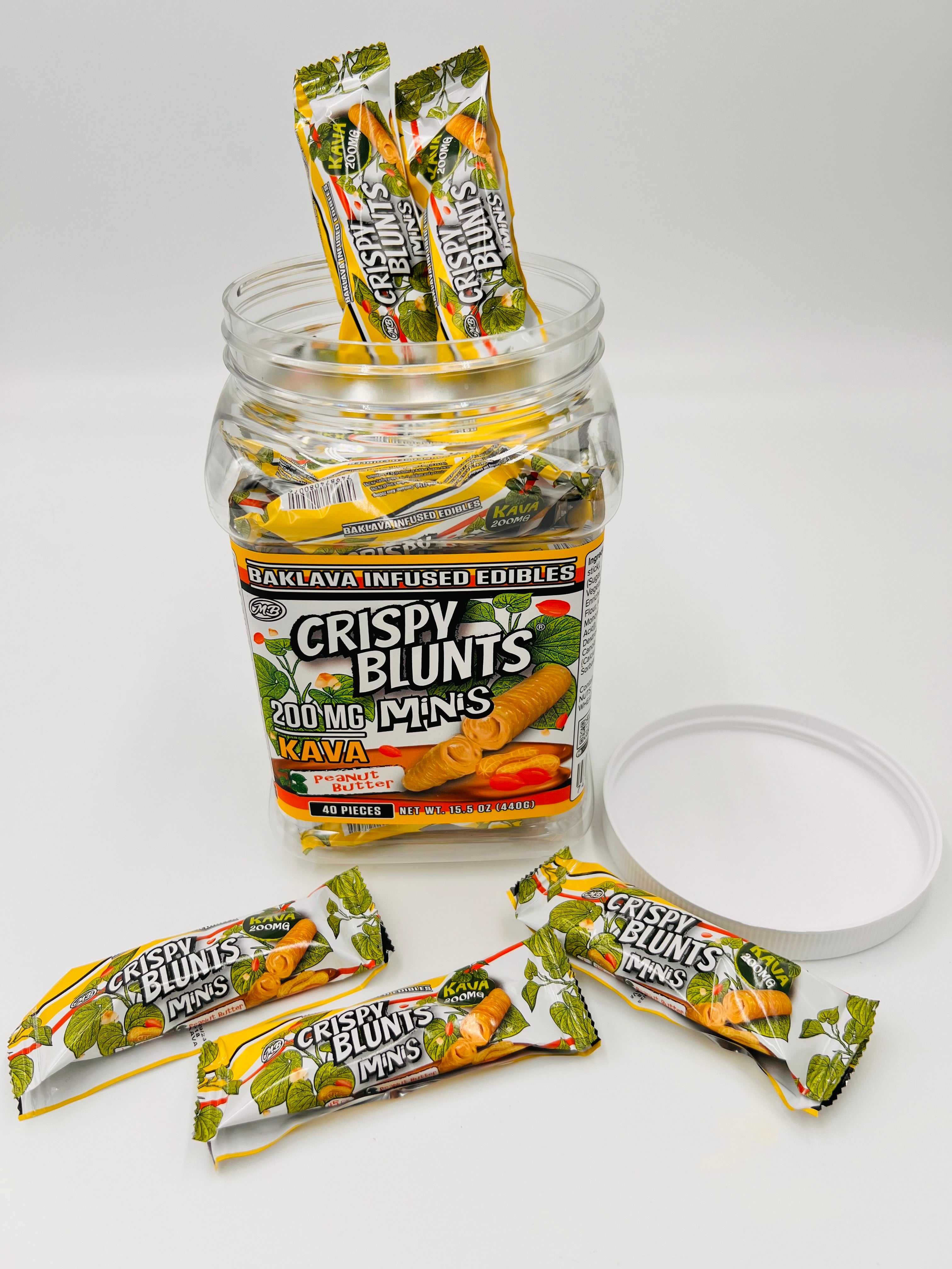 KAVA minis 200mg each with Peanut Butter Crispy Blunts Cream Crispy Ph ...