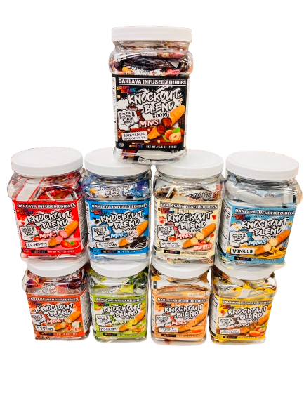 KO Knock Out minis 500mg each with Cookies & Cream Crispy Blunts Cream ...